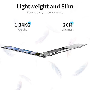 SGIN Laptop 4GB DDR4 128GB SSD, 15.6 Inch Windows 11 Laptops with Celeron Processor(Up to 2.5GHz), FHD 1920x1080 IPS, 2xUSB 3.0, Dual Band WiFi, Bluetooth