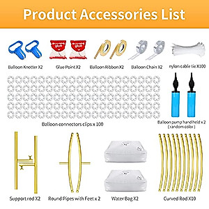 Balloon Ring Stand Circle, Wedding Arches for Ceremony, Circle Balloon Garland Arch Frame Kit for Anniversary Birthday Graduation Christmas Family Retirement Opening Party Functions(7.9FT)