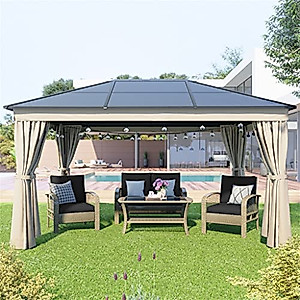 MGWYE Practical Outdoor Storage Shed Outdoor Shed is Available in A Variety of Sizes for Multipurpo