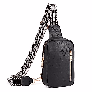 CLUCI Small Sling Bag for Women Vegan Leather Crossbody Chest Bags Trendy, Women's Fanny Pack