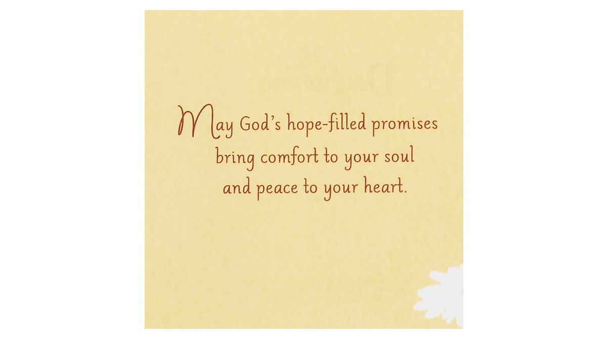Hallmark DaySpring Religious Sympathy Card | God's Comfort