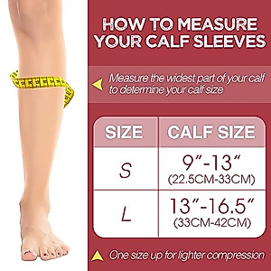 4 Pairs Leg Sleeves to Accompany Grip Socks Calf Compression for Soccer, Football, Basketball, Match Your Team Kit (Red,Small)