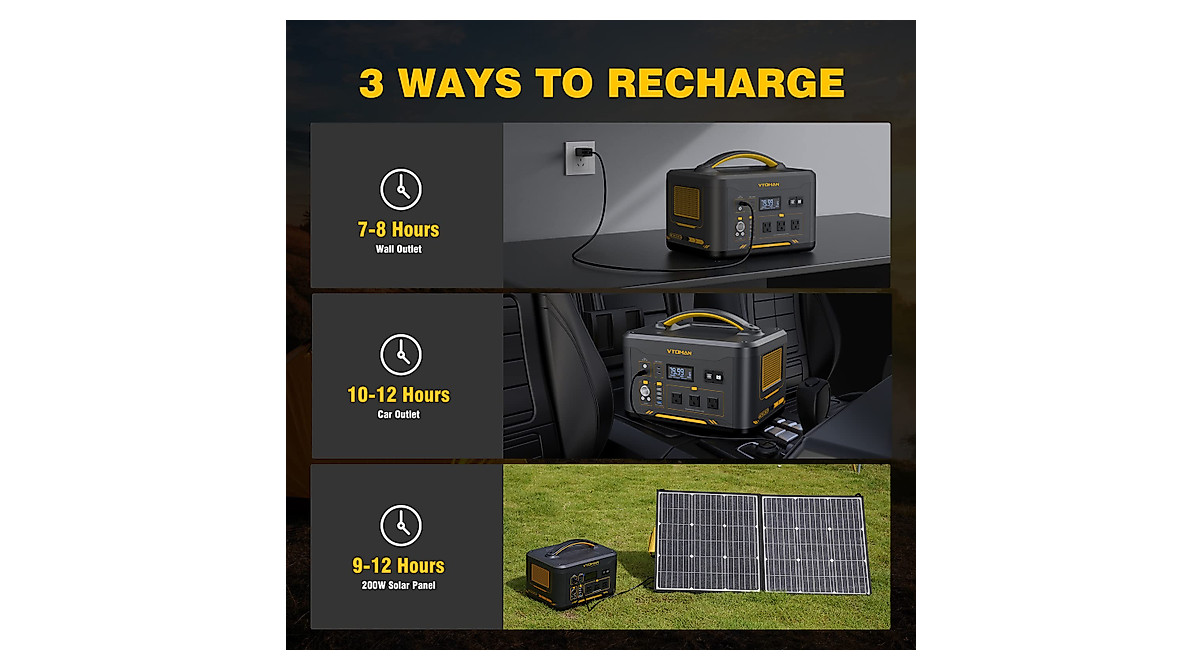 VTOMAN Jump 1000 Solar Generator: Power Anywhere