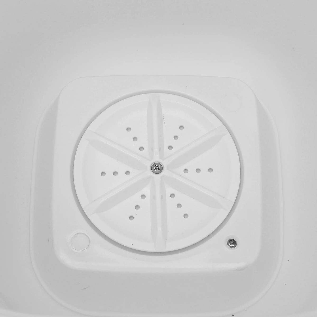 Kufoo Portable Washing Machine, 6L Mini Automatic Underwear Clothing Washer, 27W Small Deep Washing Laundry Machine, 30 Mins Automatic Shutdown for Home, Appartment, Travel and Dorms