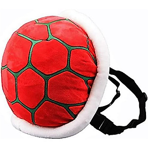 WYIKE Casual Animal Backpack Turtle Shell Backpack Cartoon Plush Small Backpack (Red)