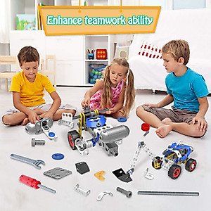 HISTOYE Building Toys for Kids Age 4-8 Erector Sets for Boys Age 6-8-12 Stem Toys for 5+ Year Old Boys Robot Building Kit for Kids DIY Building Blocks Construction Toys Gifts for 4 5 6 7 8+ Years Old