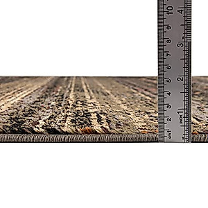 Unique Loom Saturn Collection Area Rug - Relay (Runner 2' 2" x 9' 0", Blue/Beige)