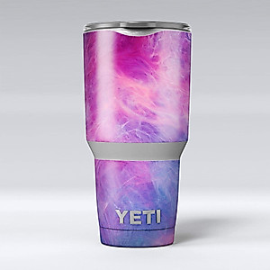 Design Skinz Pink and Blue Fume Clouds - Skin Decal Vinyl Wrap Kit Compatible with The Yeti Rambler Cooler Tumbler Cups