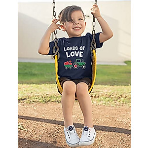 Valentine Day Shirt for Boys Loads of Love Valentines Toddler Kids Shirts 2T Navy