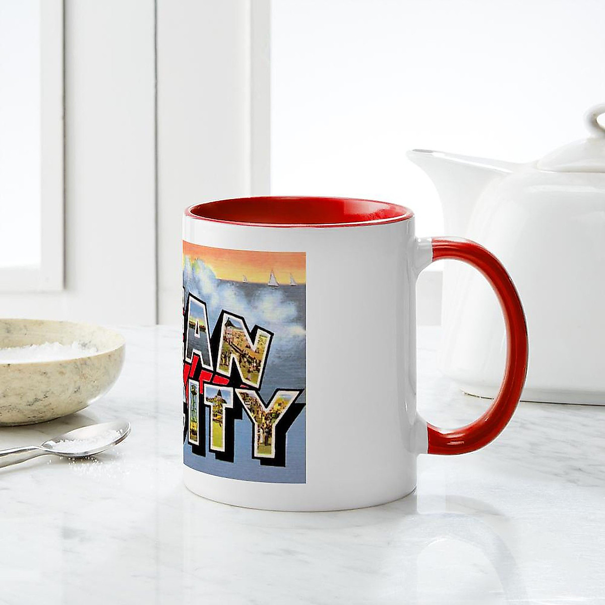 CafePress Ocean City Maryland Greetings Mug Ceramic Coffee Mug, Tea Cup 11 oz