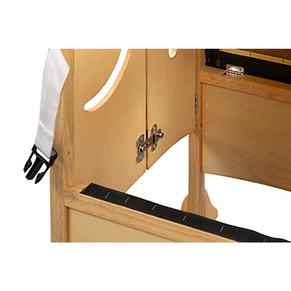 Naomi Home Kids I'm a Big Helper, Kitchen Step Stool for Toddlers with Safety Rail, Children Standing Tower for Learning Little Helper, Solid Wooden Counter Stool for Kids Natural