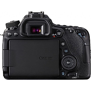Canon EOS 80D DSLR Camera (Body Only) (1263C004) + 64GB Memory Card + Case + Corel Photo Software + 2 x LPE6 Battery + Card Reader + LED Light + Flex Tripod + HDMI Cable + More (Renewed)
