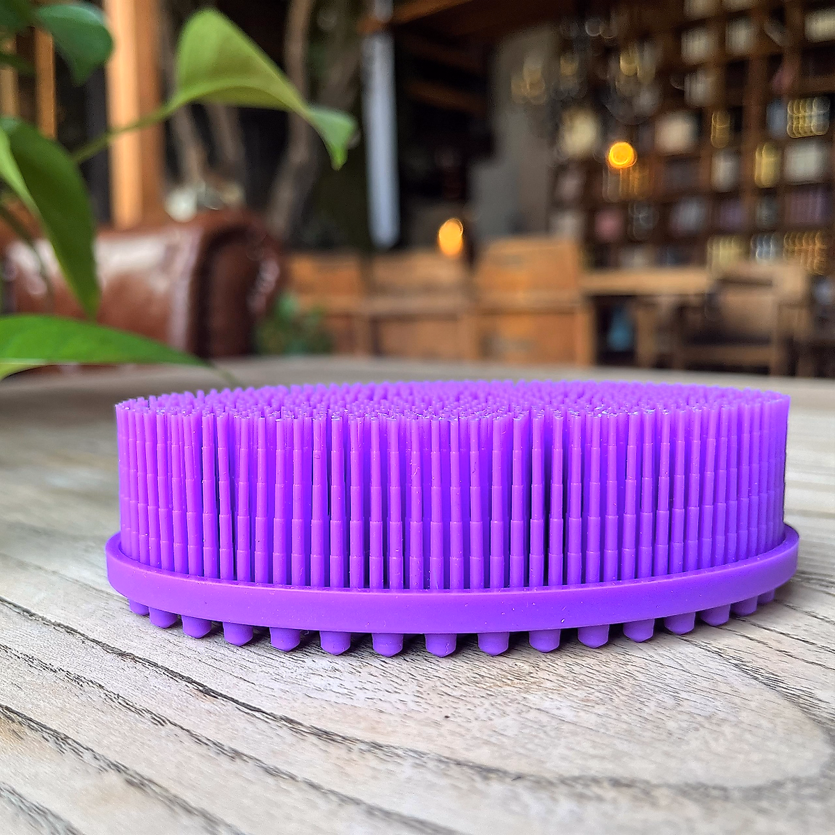 Premium Sensory Brush for Kids or Autism,Soft Silicone Body Scrubber,2 in 1 Sensory Room Occupational Therapy Sensory Brushes,Silicone Loofah,Pets Shower Brush Bath Brush Shampoo Brush