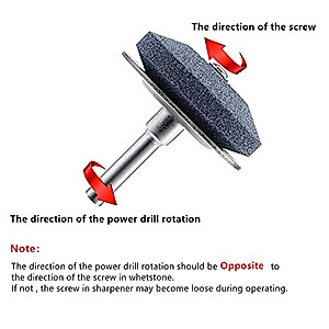 EtekStorm Lawn Mower Blade Sharpener Steel Backing Design Universal Multi-Sharp Rotary Lawnmower Sharpen Kit for Power Drill Hand Drill, Blade Balancer (5 Pack)