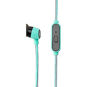 JBL Reflect Mini In-Ear Headphones 3.5mm Stereo Wired Sweatproof Earbud with 1 Button Remote and Mic, Teal