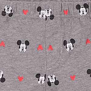 Disney Mickey Mouse Toddler Boys T-Shirt and Shorts Outfit Set Gray/Red 3T