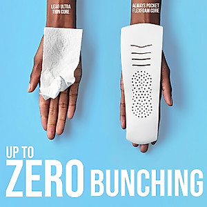 Always Pocket Feminine Pads for Women with FlexFoam, Size 2, Heavy Flow, with Wings, Unscented, 20 Count