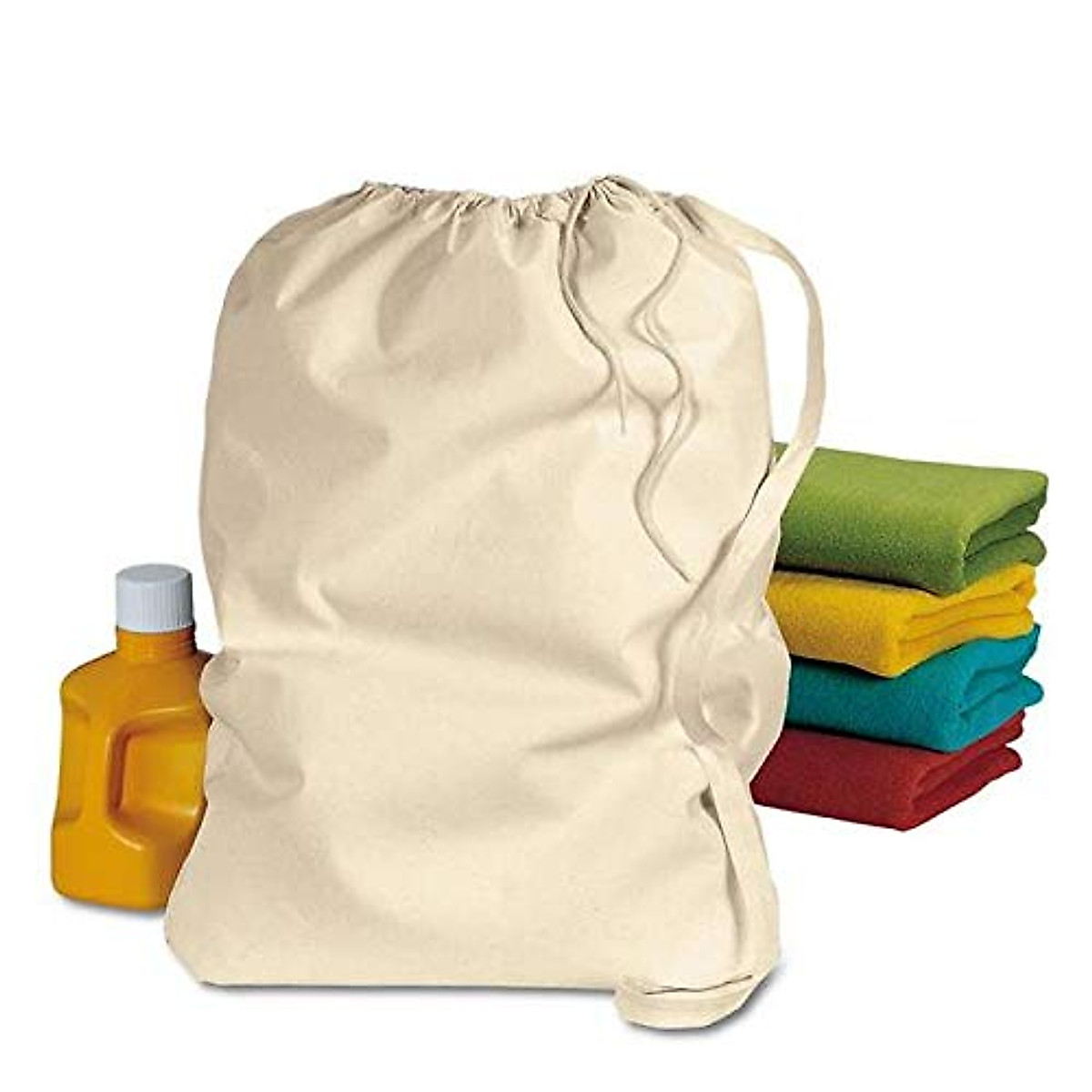 Large Personalized Embroidered Custom Laundry Bags - Great for College Student Bag (Black)