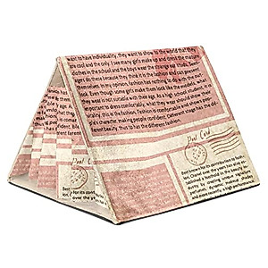 Y-DSIWX Guinea Pig House Bed, Rabbit Large Hideout, Small Animals Nest Hamster Cage Habitats Newspaper Retro