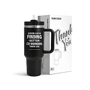 DLOCCOLD Farewell Gifts for Coworkers, Going Away Leaving Gift For Coworker, Good Luck Finding Better Coworkers Than Us Gifts For Colleagues, Boss, Friends, Men, Women, 40oz Tumbler, Black
