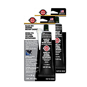 2 Pc Pro Seal 80046 Black RTV Silicone Instant Gasket. 6 Oz.