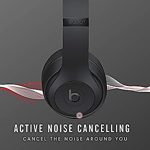 Beats Studio3 Wireless Noise Cancelling Over-Ear Headphones - Apple W1 Headphone Chip, Matte Black (Latest Model) (Renewed)