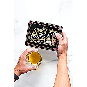 Nuts Gift for Men, Unique Flavored Peanuts in a Gift Box Tin, Great Easter Basket Stuffer, Fathers Day Gift for Him, Birthday or Holidays - 1 lb