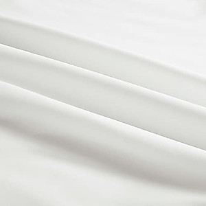 Queen Size Sheets 100% Cotton Made in Egypt Soft 400 Thread Count for Queen Size Bed Mattress, 4 Pieces Bedding Sheets & Pillowcases Sets, Queen, White