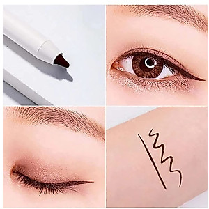 MKOXPO Heykomi Eyeliner - Heykomi Non-Smudging Waterproof And Long-Lasting Eyeliner Pencil, Quick Drying Long Lasting Waterproof and Sweat Proof Eyeliner, Extra Fine Eyeliner with Sharpener (2*Black)