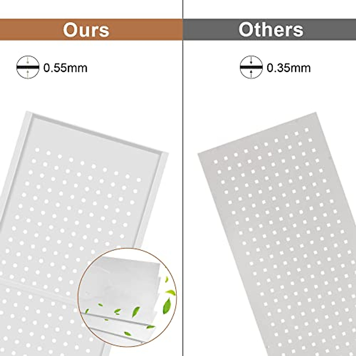 ALANNG 5 Tier Storage Shelves Heavy Duty on Wheels, Foldable Metal Shelving Units 11.1" D x 24.2" W x 59" H for Garage Kitchen Bakers, No Assembly Organizer Rack White