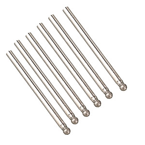 BQLZR 3mm Diameter Sphere Point Coated Burrs Glass Drill Bit for Die Grinder Pack of 30