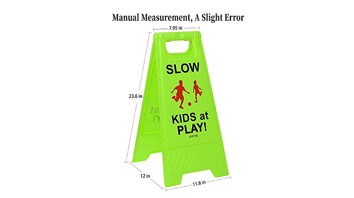 Juztec Slow Children Playing Sign - Safety Traffic Sign Pack