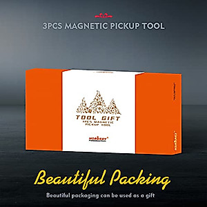 Magnetic Pickup Tool, HORUSDY 3-Piece 16LB Telescopic Magnet Stick, Birthday Gifts for Dad, Men, Husband