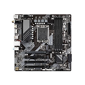 GIGABYTE B760M C (LGA 1700/ Intel/ B760/ Micro ATX/ DDR5/ M.2/ PCIe 4.0/ USB 3.2 Gen 2 Type-C/Realtek Wi-Fi 1GbE LAN/Q-Flash Plus/PCIe EZ-Latch/Motherboard)