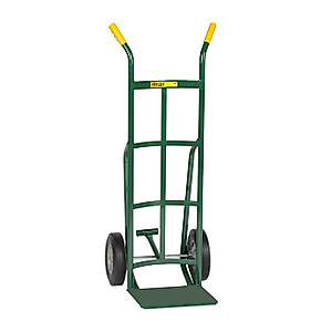 Little Giant TF-220-10 Reinforced Nose Plate Hand Truck with Dual Handle, 800 lb Capacity, 12", Green