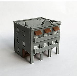 Outland Models Train Layout City Classic 3-Story Arcade Building Z Scale 1:220