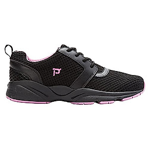 Propét Womens Stability X Walking Walking Sneakers Shoes - Black - Size 9 2E