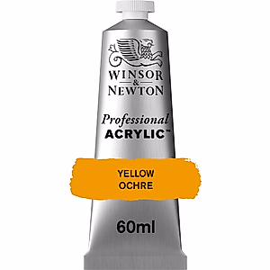 Winsor & Newton Professional Acrylic Paint, 60ml (2-oz) Tube, Yellow Ochre