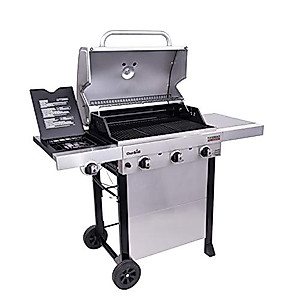 Char-Broil 463370719 Performance TRU-Infrared 3-Burner Cart Style Liquid Propane Grill, Stainless Steel