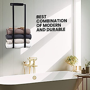 Avocrafts Bathroom Wall Towel Rack, Bathroom Organization, Bath Towel Holder, Wall Towel Storage, Mounted Towel Rack Holder