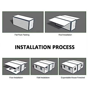 40ft Luxury Modern prefabricated Living Tiny Houses Home Modular prefab Expandable Container House with 3 bedrooms