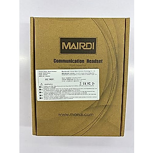 MAIRDI Phone Headset with Noise Canceling Microphone, Call Center Office Headset with RJ9 Jack & 3.5mm Connector for Landline Deskphone Cell Phone PC Laptop, Telephone Headset Work for Polycom