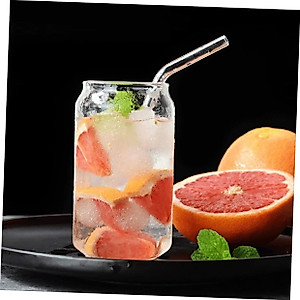 HAKIDZEL 2Pcs can cup glass cups beer mugs clear coffee mugs canned drinks glass drinking glasses vodka glasses Water Mug Ring-pull Can Shaped Cup household soda can golf cup beer can