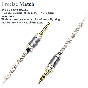 FSIjiangyi He1000se Cable Susvara Cable He6se Cable Sundara Cable Two 3.5mm Plug 6N Single Crystal Copper Ananda Balanced Cable for HIFIMAN Ananda Replacement Cable He400i Cable (2.5mm Plug)