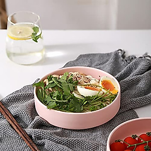 Stone lain Stella Pasta Bowl 6-Piece Set, Round, Porcelain, Blush, 6 Pasta Bowls