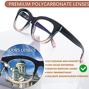 MAEOWN Oprah Style Reading Glasses for Women Blue Light Blocking 6 Pack Computer Readers Fashion Quality Eyeglasses (Multicolor, 1.25, x)