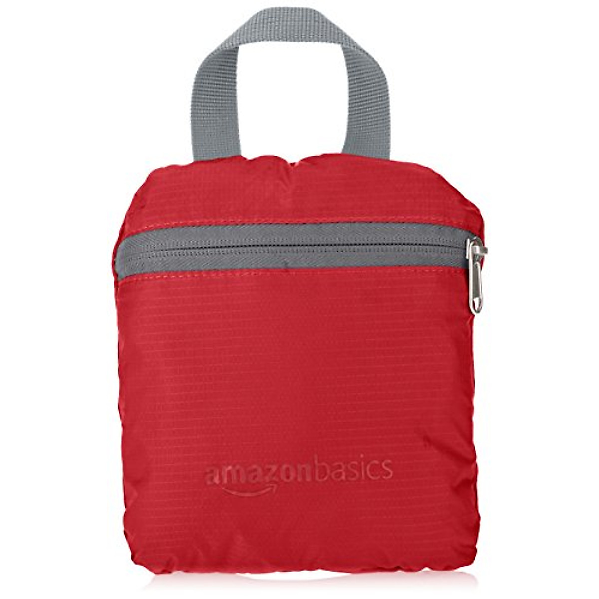 Amazon Basics Lightweight Packable Hiking Travel Day Pack Backpack - 17.5 x 17.5 x 11.5 Inches, 25 Liter, Red