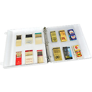 UniKeep Matchbook Cover Collection Storage Album for Display, Protection, and Archival. Includes 15 Pages. Holds 90 Matchbooks