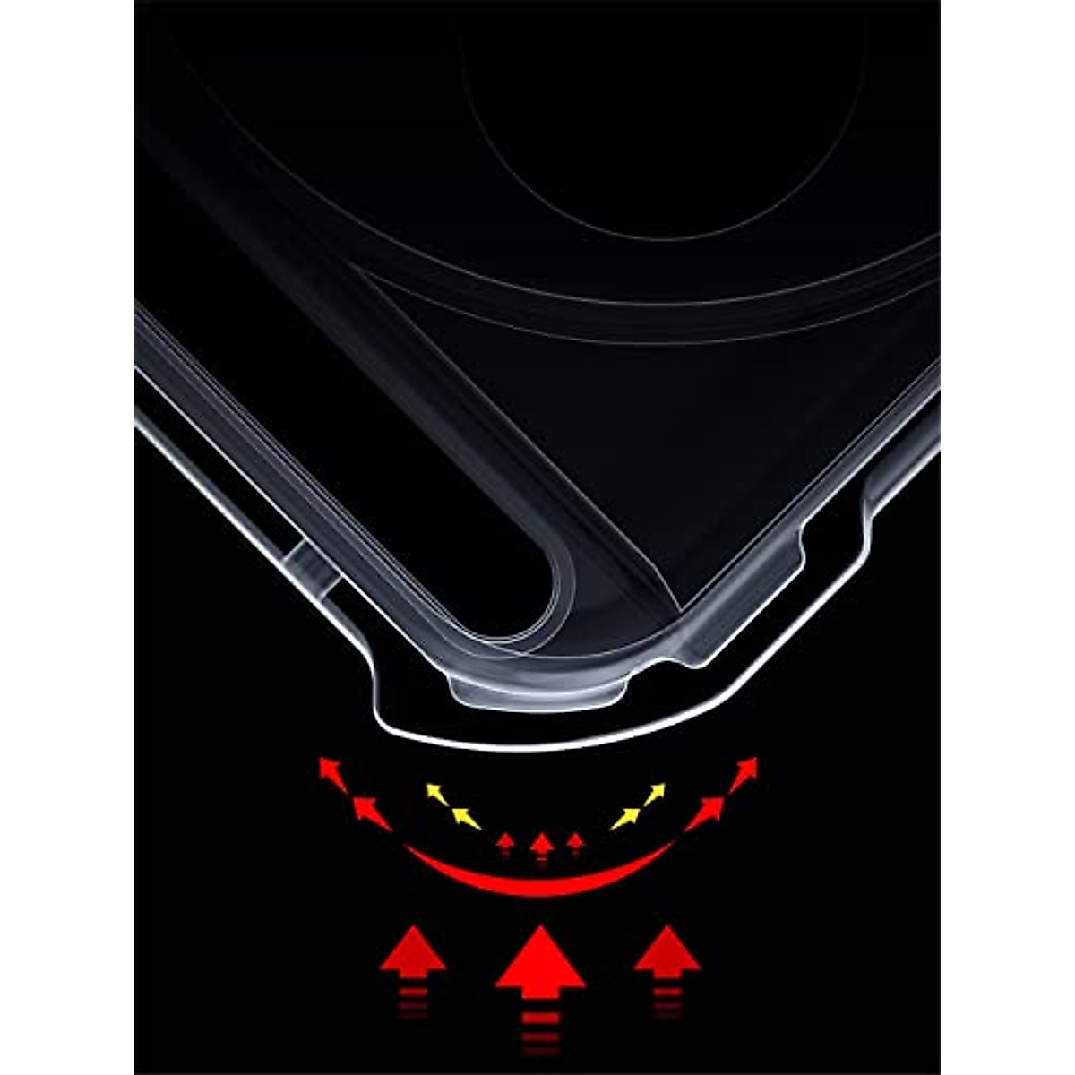 GIMENOHIG Four Corners Anti-Drop Case for Oneplus 11, Silicone PC Hybrid Shock and Drop Protection (Black)