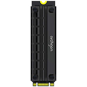 Archgon HS-1110 SSD Heatsink Cooler for PCIe NVMe M.2 2280 SSD for Workstation Server Rugged Computer IPC Industrial Computer Gaming PC Use (Black)